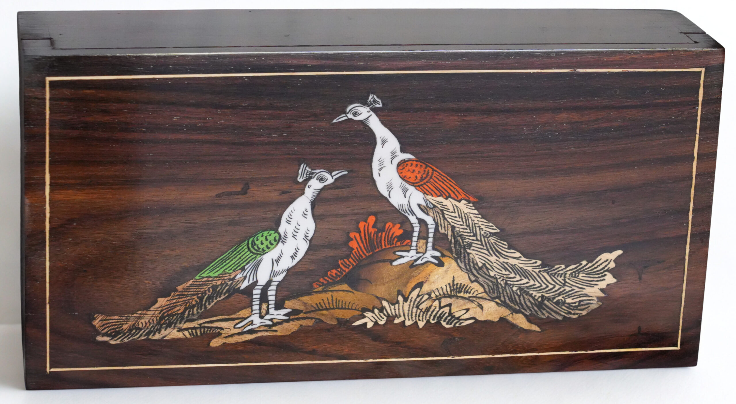 Handcrafted Mysore Rosewood Inlay Jewellery Box 6*12 Inch - Anitha Fine ...